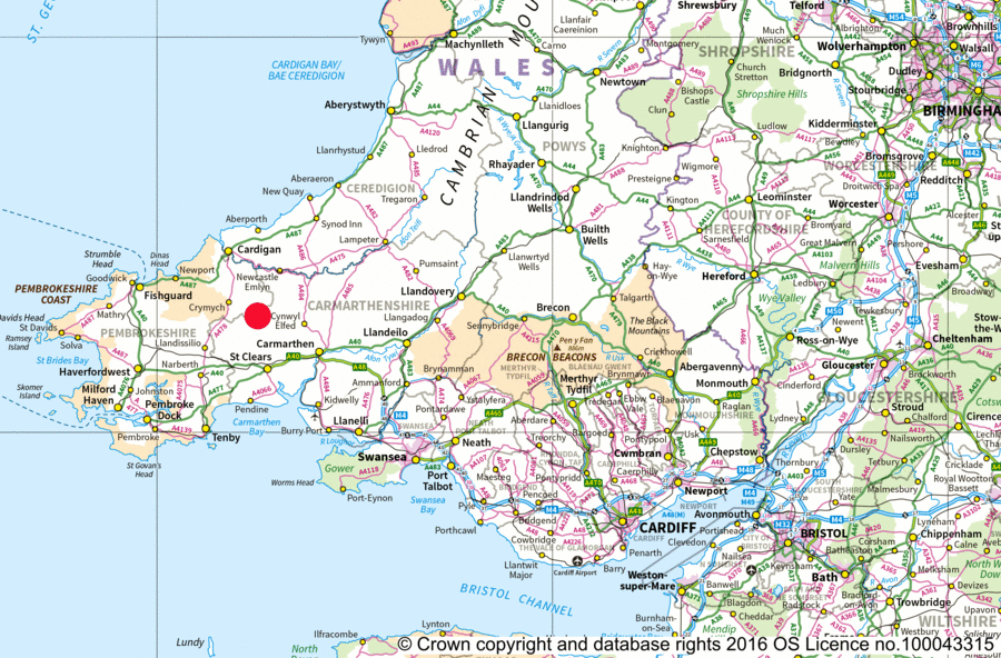 Coed Llwyn Teg, Allt Trecyrn, Blaenwaun, near Whitland, Carmarthenshire ...
